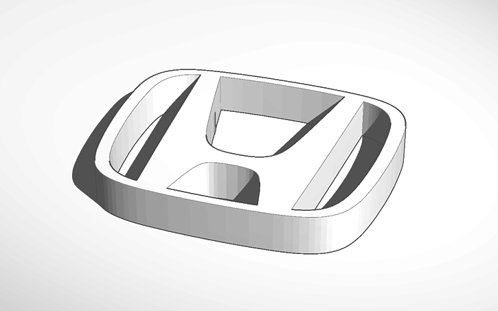 3D design Honda Logo - Tinkercad