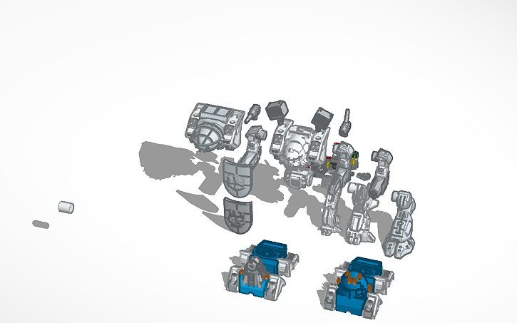 3D design Modular Mech - Tinkercad
