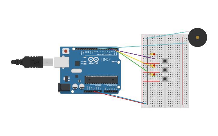 Circuit design Plane-Song - Tinkercad