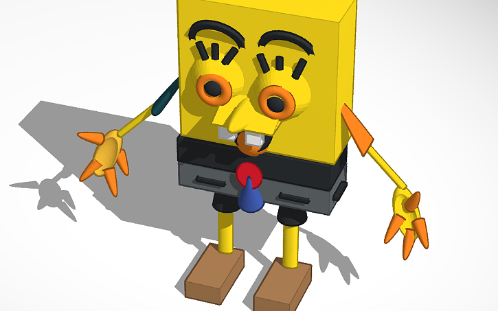 3D design spongebob - Tinkercad