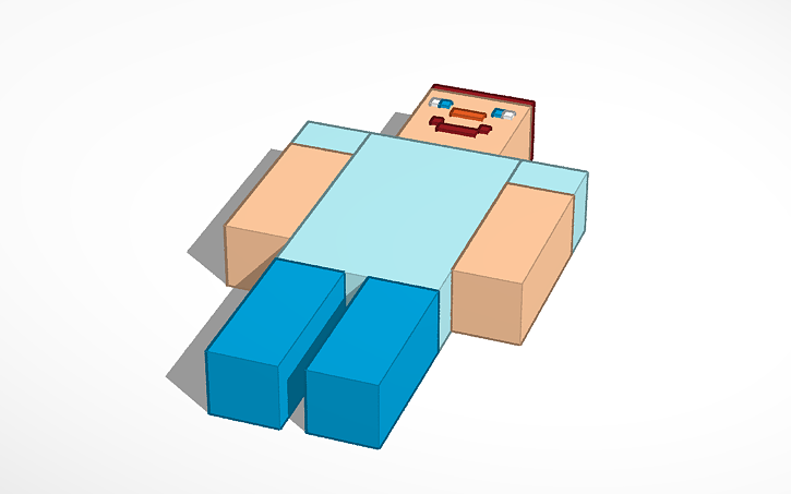 3D design Minecraft Steve (Walmart Great Value) - Tinkercad
