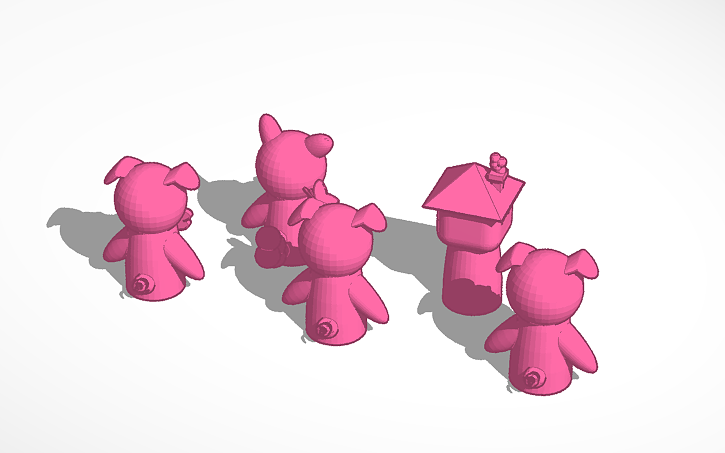 3D design finger puppets - Tinkercad