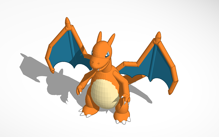 3D design Charizard from "Pokémon" - Tinkercad