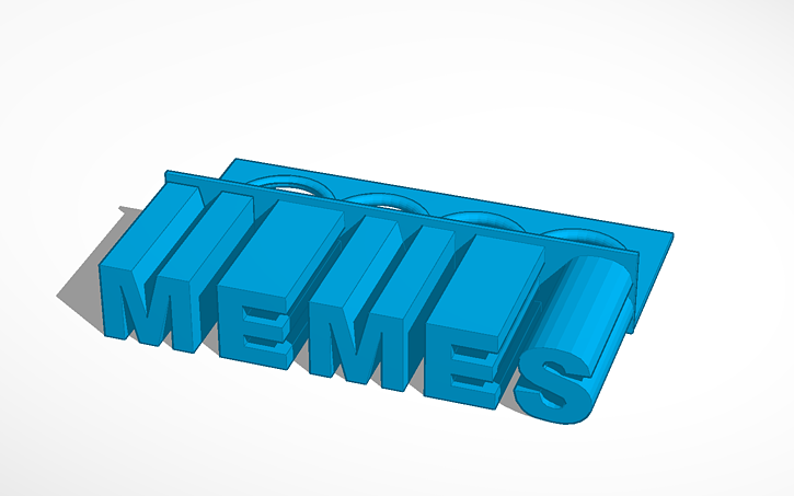 3D design Memes knuckles - Tinkercad