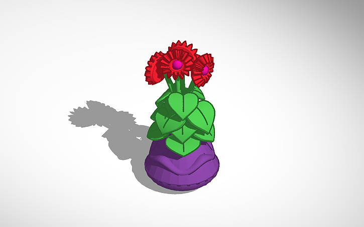 3D design flower vase - Tinkercad
