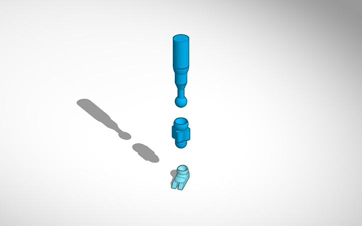 3D design Robotic lower leg - Tinkercad