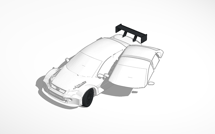3D design Rally car 2 - Tinkercad