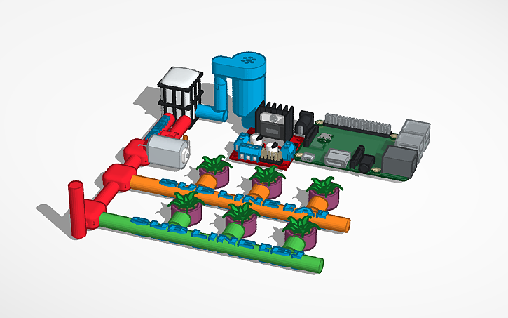 3D design AI FARMING - Tinkercad