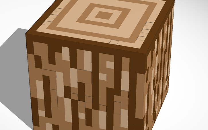 3D design Minecraft Wooden Log Block (You may copy for building ...