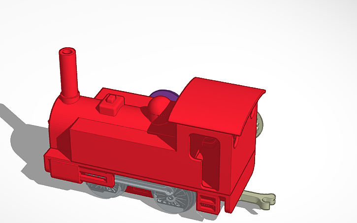 3D design Steam Engine - Tinkercad
