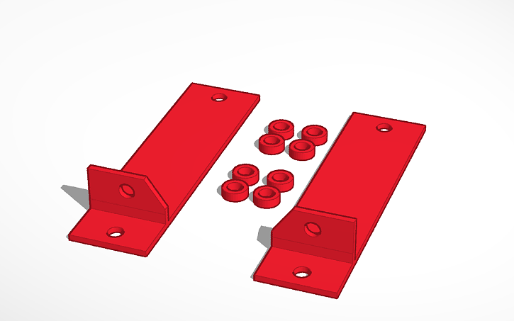 3D design Koolance Radiator Mounting - Tinkercad