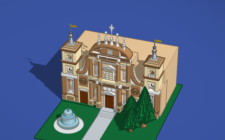 3D design 🏰The French Castle🏰 - Tinkercad