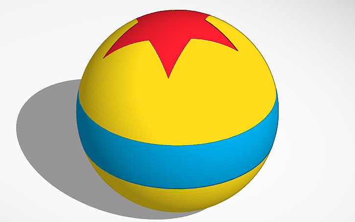 3D design Pixar Ball - Tinkercad