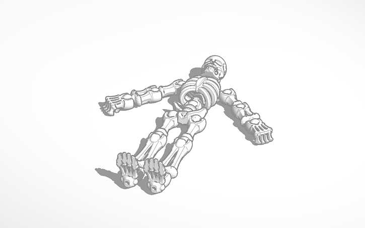 3D design skeleton - Tinkercad