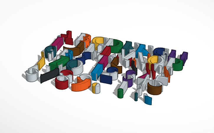 3D design The BBC Two Alphabet '86 - Tinkercad