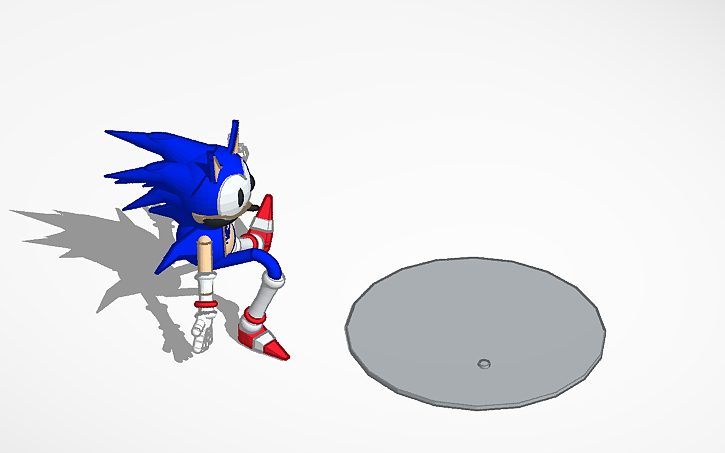 3D design sonic rewrite - Tinkercad