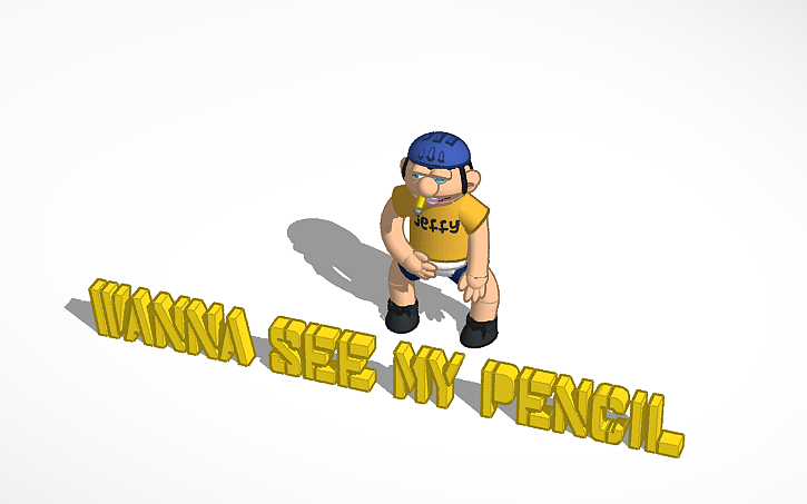3D design Jeffy from sml - Tinkercad