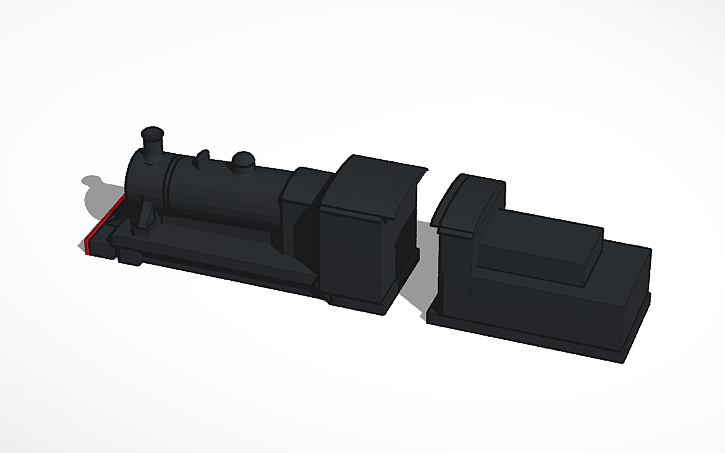 3D design TWR Barry the Rescue Engine + tender (BR 2MT) - Tinkercad