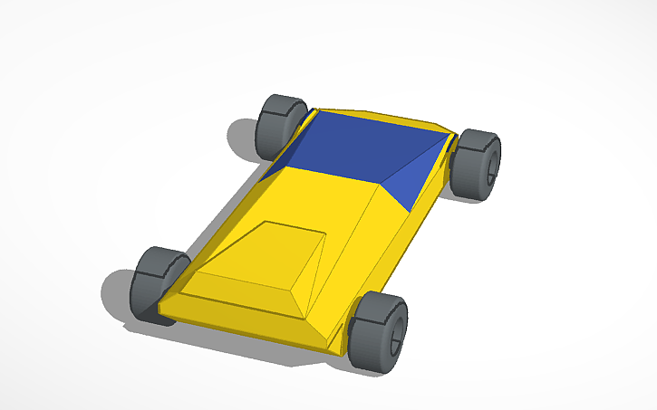 3D design Basic Race Car (3d printable - cybertruck inspired) - Tinkercad