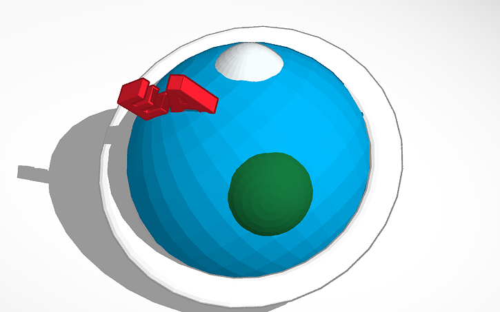 3D design Earth - Tinkercad
