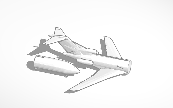 3D design Boeing 727 - Tinkercad
