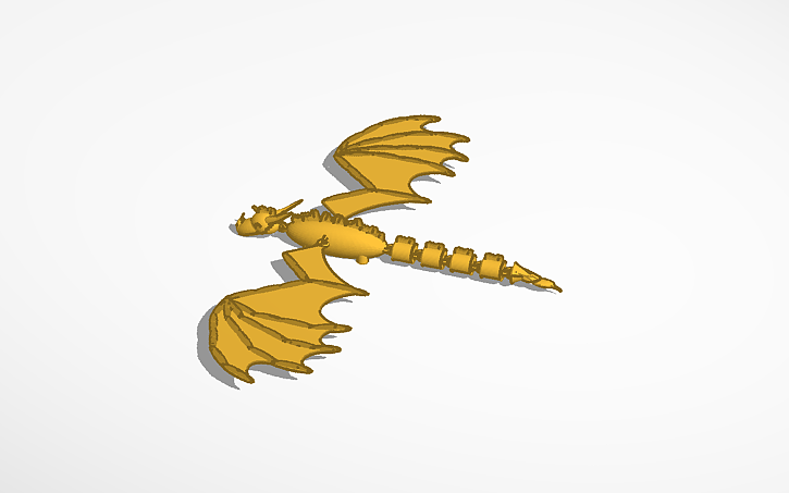 3D design Articulated SandWing Design - Tinkercad