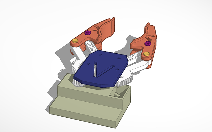 3D design Vector Concept Robot ARM CLAW standard servo - Tinkercad
