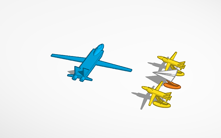 3D design plane project - Tinkercad