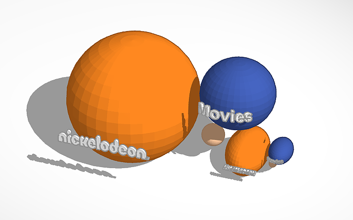 3D design Copy of Nickelodeon Movies Logo (2000-2008) - Tinkercad