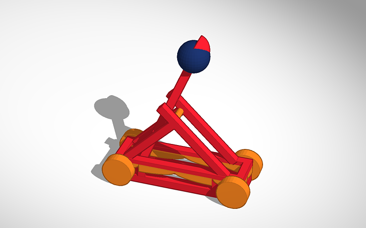 3D design katapult - Tinkercad