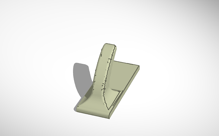 3D design Commander style hook - Tinkercad
