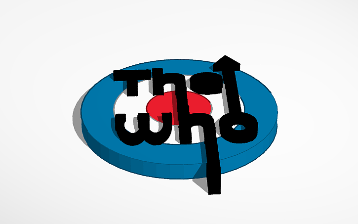 3D design The Who logo - Tinkercad