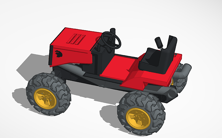 3D design LIFTED MURRAY MUD MOWER! (Drivable) - Tinkercad