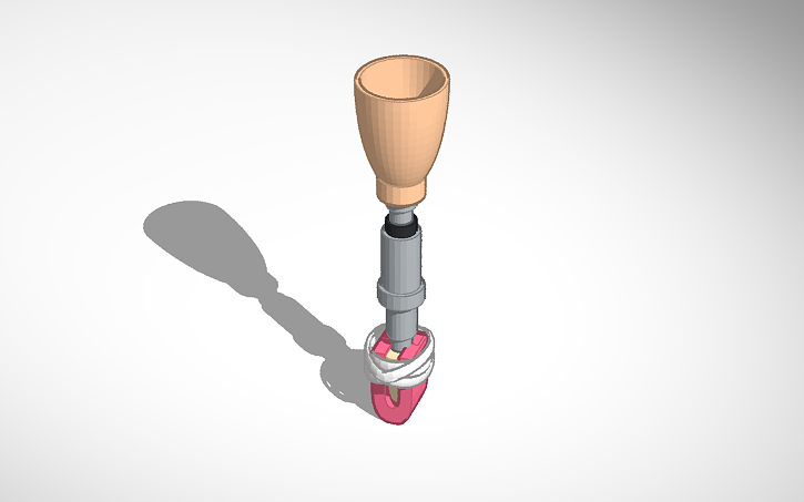 3D design leg - Tinkercad