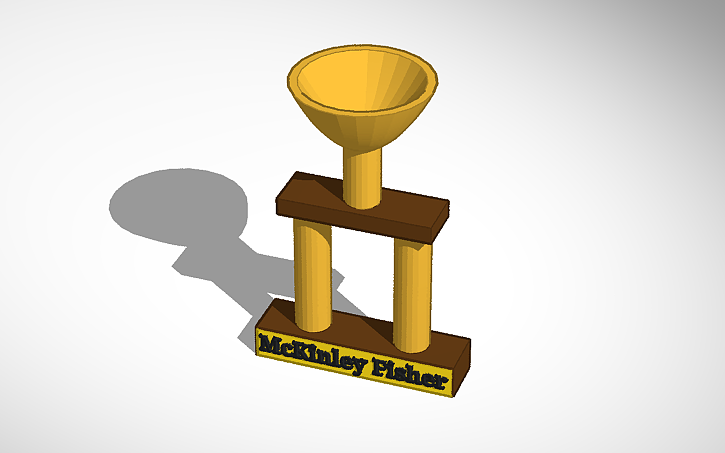3D design Day 5 Trophy - Tinkercad