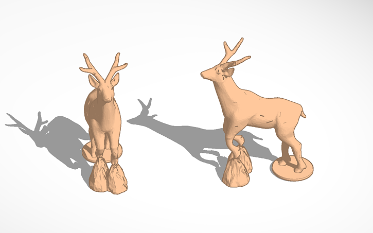 3D design deer - Tinkercad