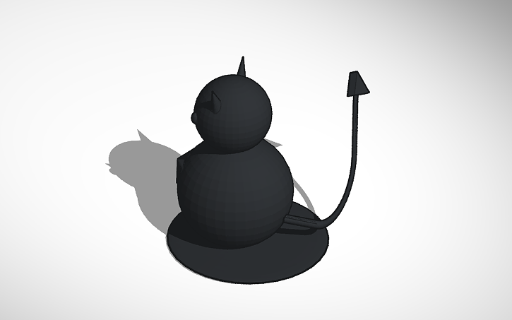 3D design Chibi Devil - Tinkercad