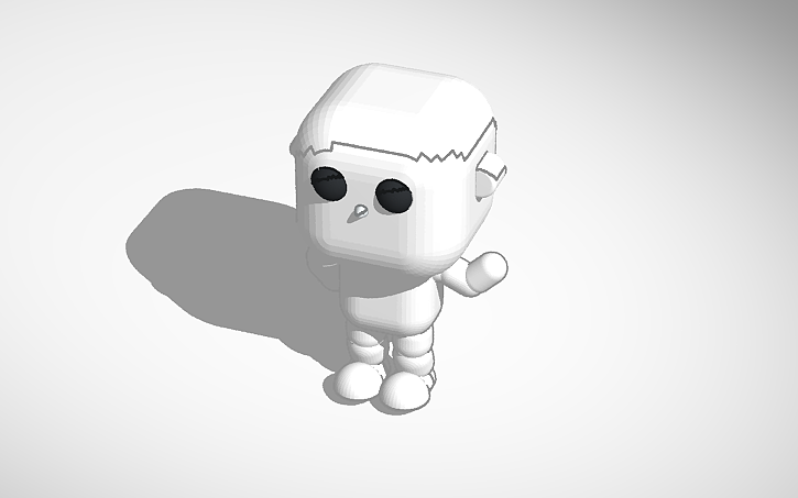 3D design FUNKO POP - Tinkercad