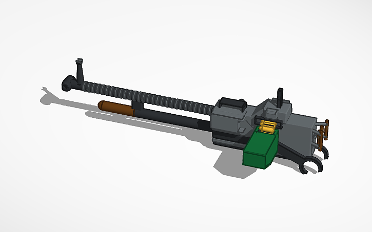 3D design Пулемёт (machine gun) - Tinkercad