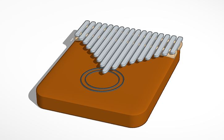 3D design Kalimba by Hina - Tinkercad
