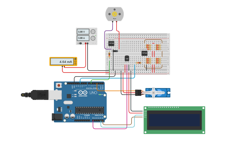Circuit design Read Analog Living room EcoThings - Tinkercad