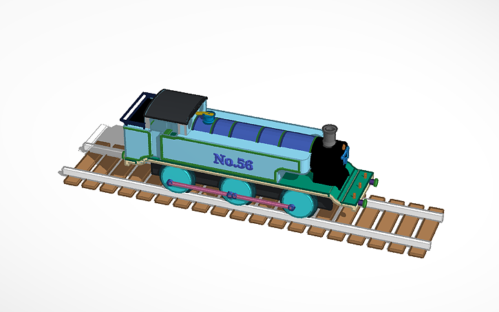 3D design Josh the rainbow tank engine - Tinkercad