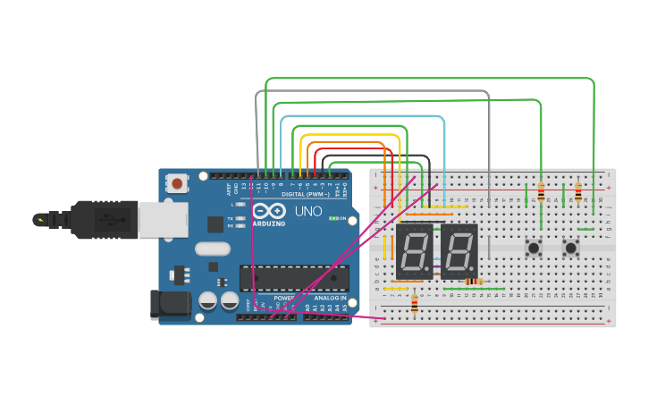 Circuit design 0-99 Alexander G. - Tinkercad