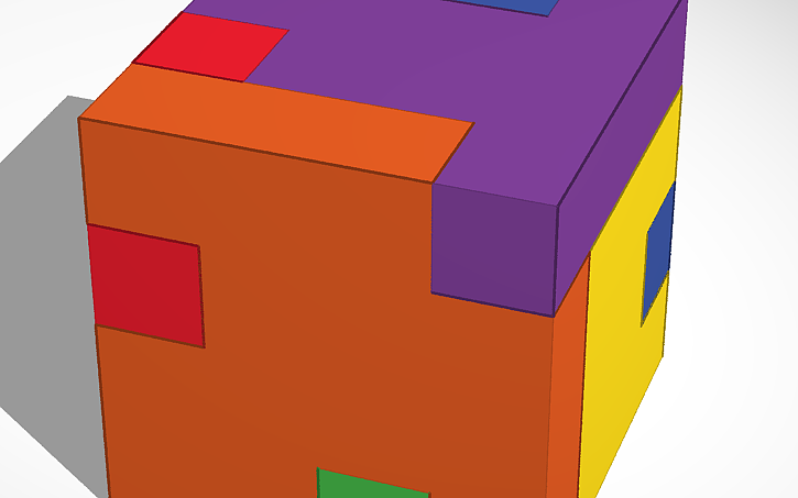 3D design PLTW Puzzle Cube Toy - Tinkercad