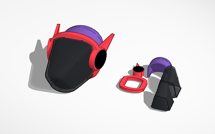 3D design (protogen head) Sine's visor/head - Tinkercad