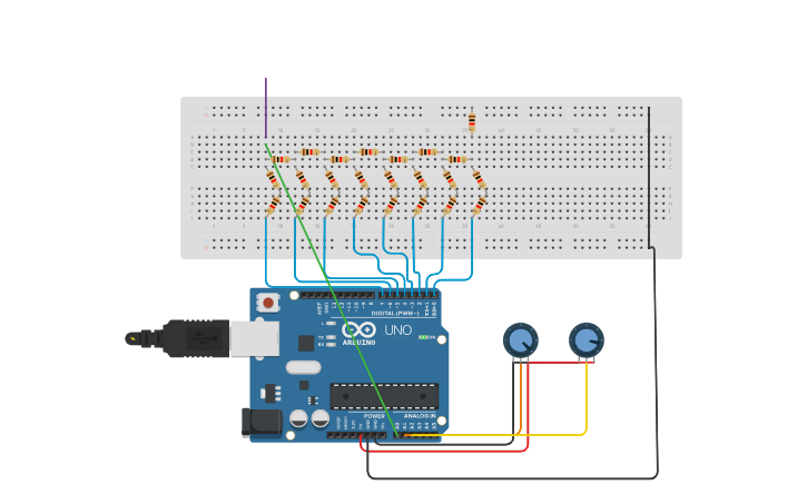 Circuit design Arduino Sinusni Signal - Tinkercad