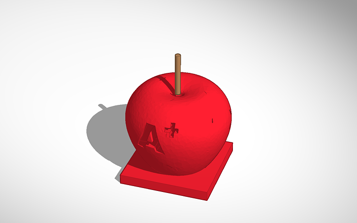 3D design mrs.wendels apple 1234567 - Tinkercad