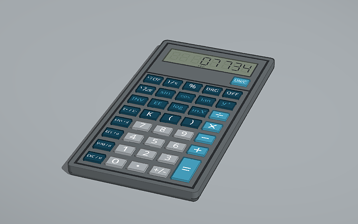 3D design Scientific Calculator - Tinkercad