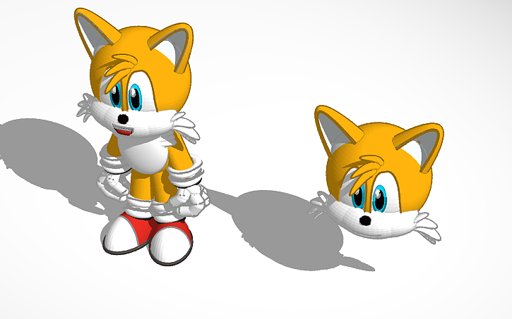 3D design Tails - Tinkercad
