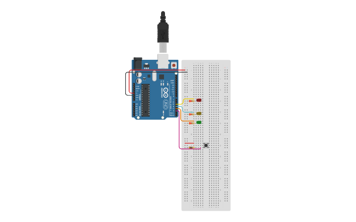 Circuit design interfaz de nave espacial - Tinkercad